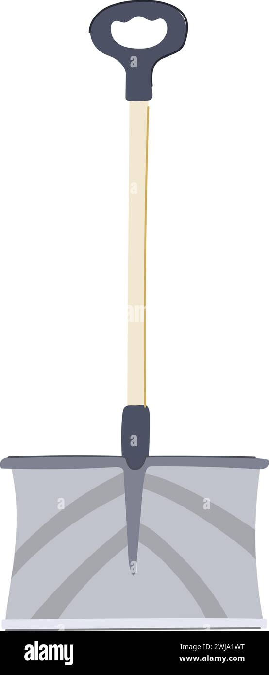 scoop snow shovel cartoon vector illustration Stock Vector Image & Art ...