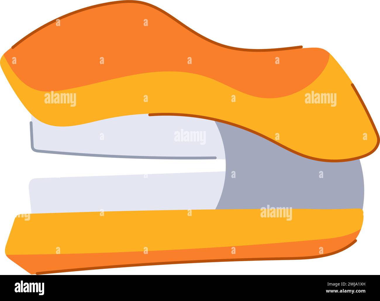 isometric stapler cartoon vector illustration Stock Vector Image & Art ...