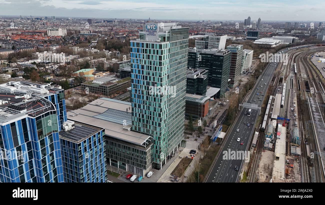 Vertical picture of World trade centre in Amsterdam, Netherlands Stock ...