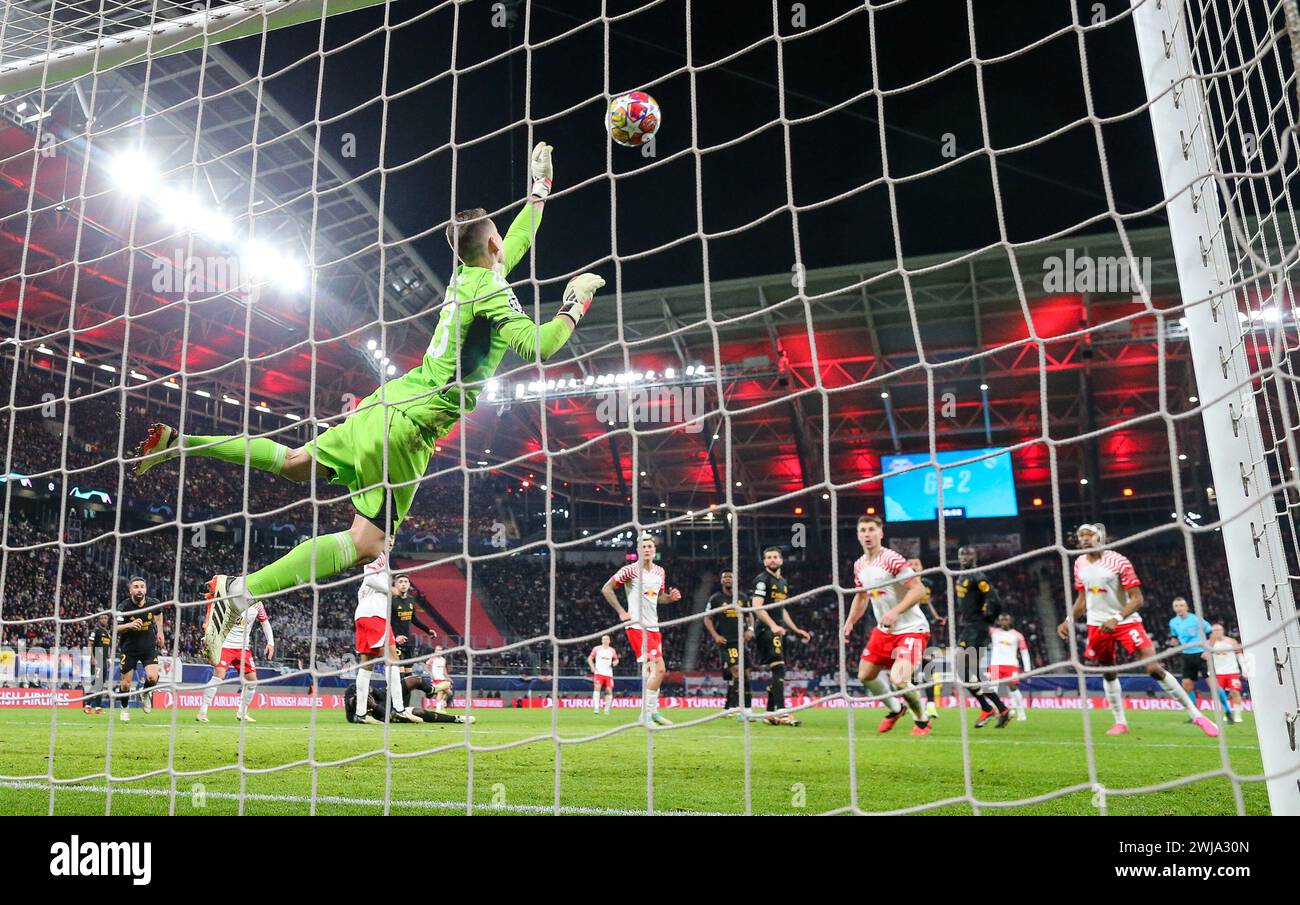 Leipzig, Germany. 13th Feb, 2024. Soccer: Champions League, round of 16 ...