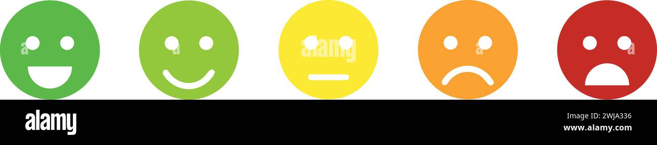 Smiley face emoticons/line art emoji vector icons for apps and websites ...