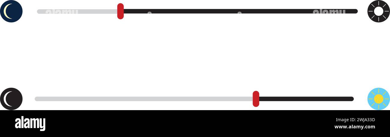 Brightness slider level control. Contrast and brightness adjustment ... Brightness slider level control. Contrast and brightness adjustment ...