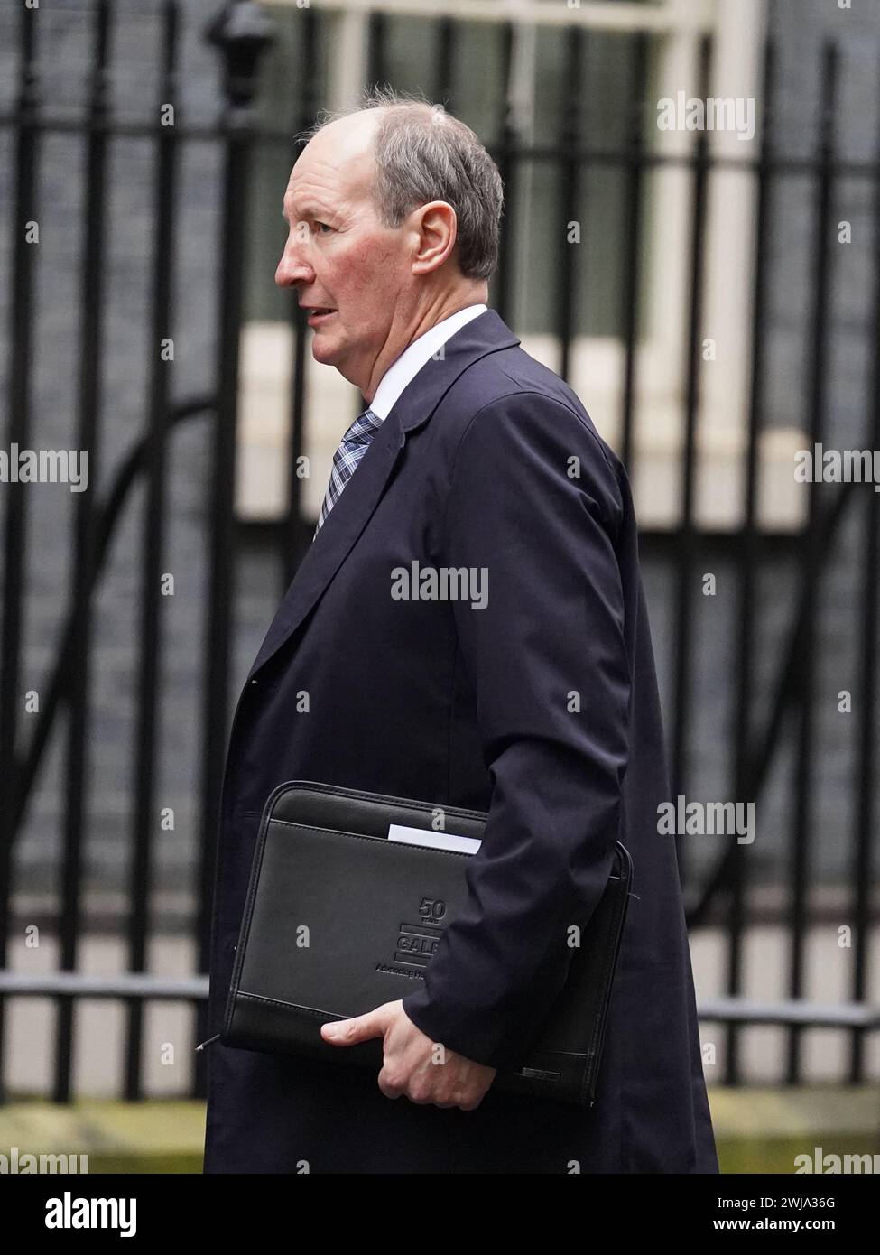 Alan Armstrong, CEO of Almac, arrives at 10 Downing Street, ahead of a ...