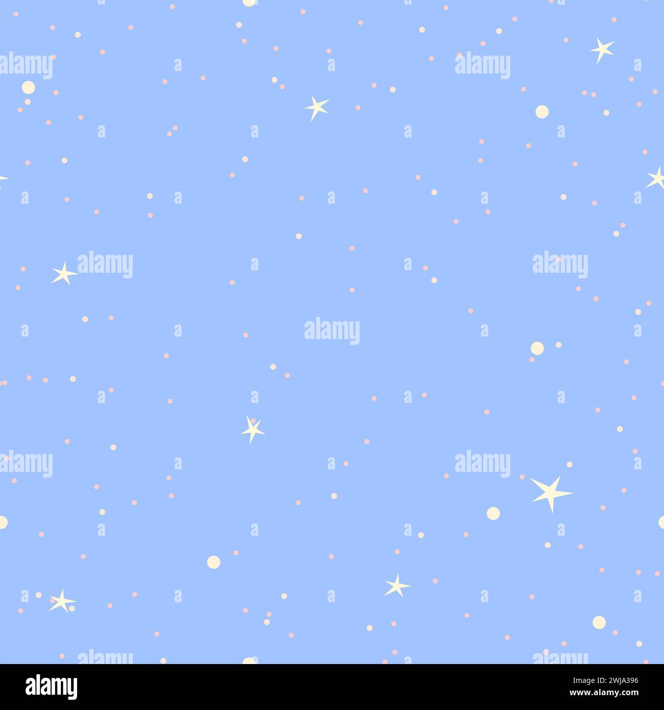 Square seamless background with night sky and stars for printing on ...