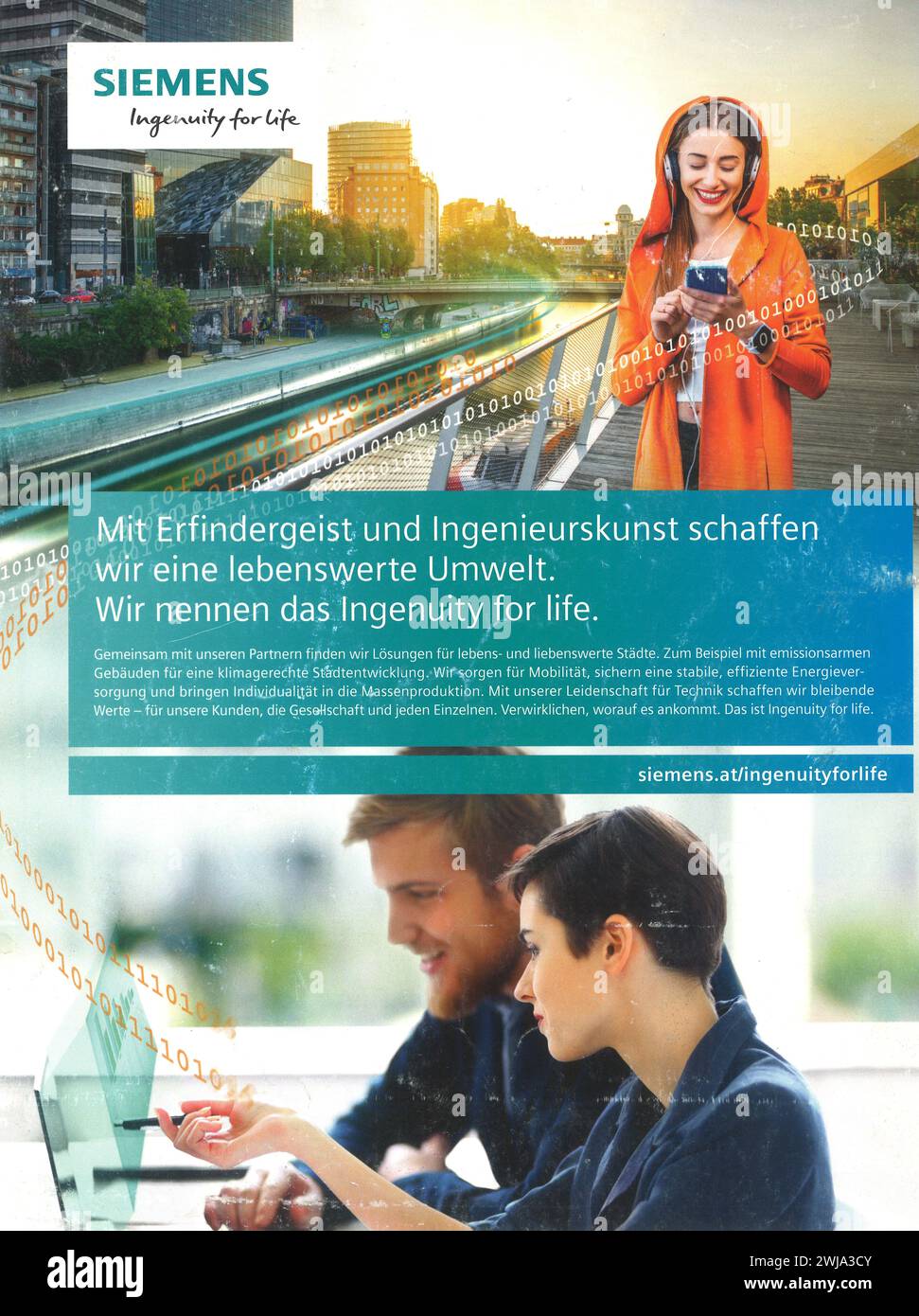 2017 Siemens Austrian print ad - Ingenuity for life Stock Photo - Alamy