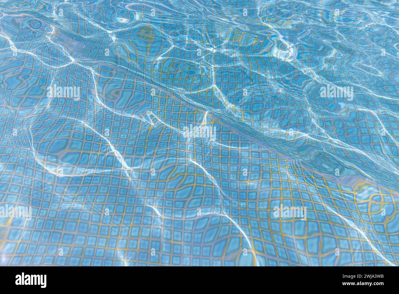 Beautiful relaxing swimming pool water sun reflection background ...