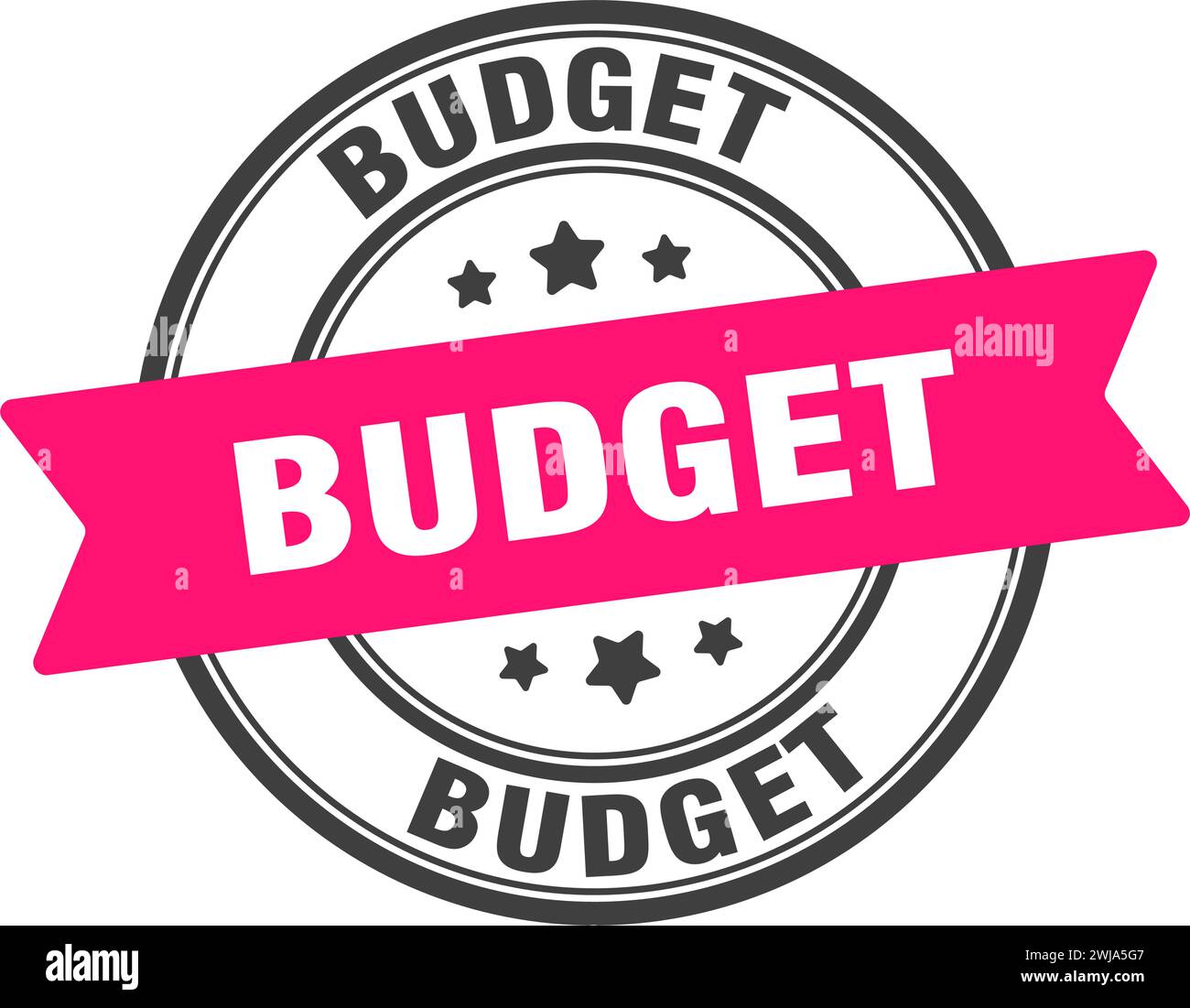 budget stamp. budget round sign. label on transparent background Stock ...