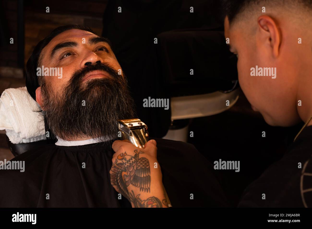 Side view trimming back hi-res stock photography and images - Alamy