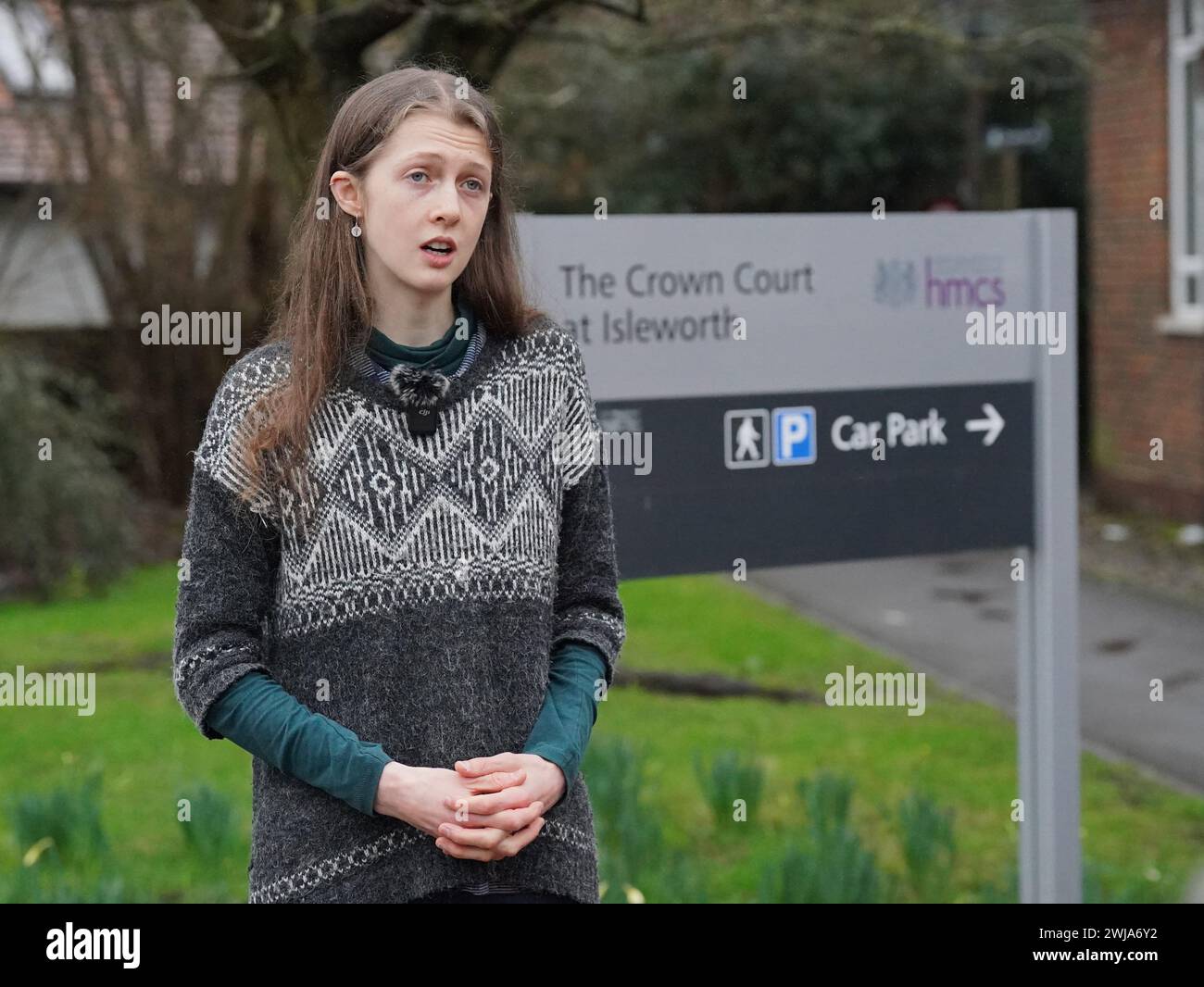 Cressie Gethin outside Isleworth Crown Court in West London, for her ...