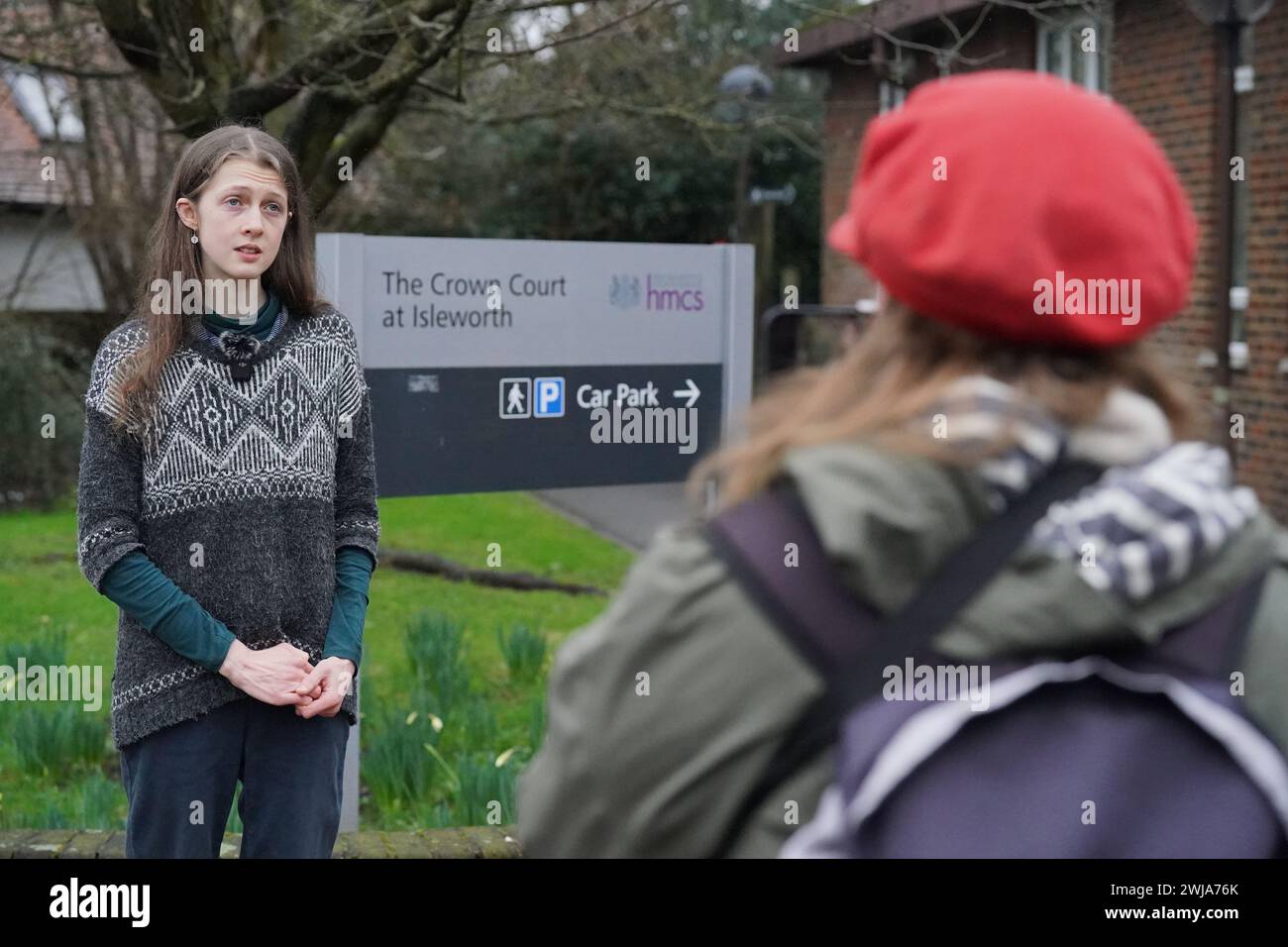 Cressie Gethin outside Isleworth Crown Court in West London, for her ...