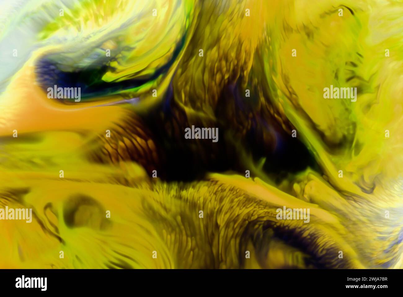 A digitally altered image showcasing a close-up of an eye with swirling ...