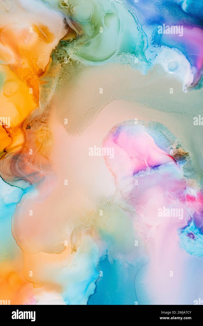 Ethereal swirl of pastel hues hi-res stock photography and images - Alamy