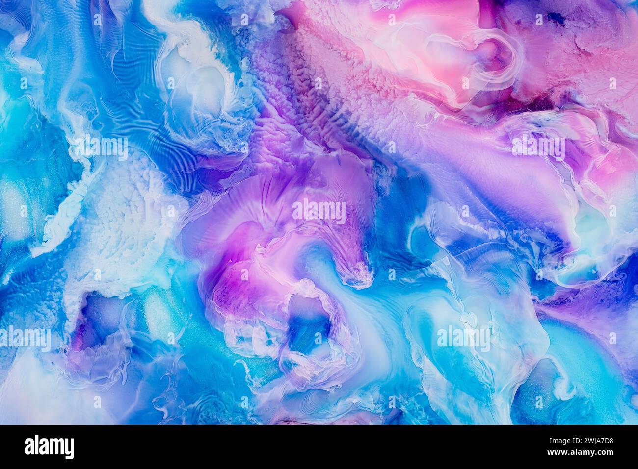 This image showcases a stunning acrylic pour painting with fluid ...