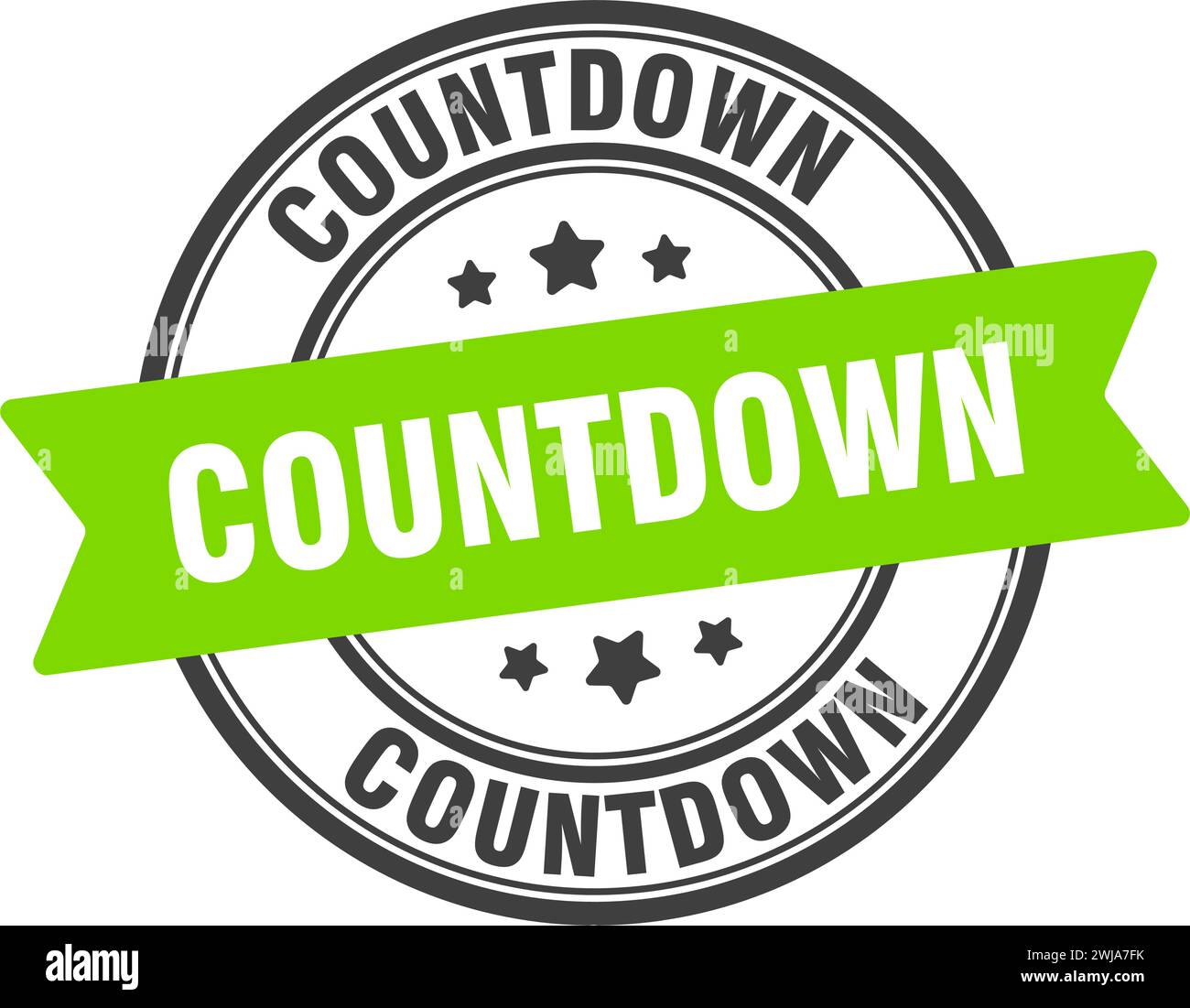 countdown stamp. countdown round sign. label on transparent background ...