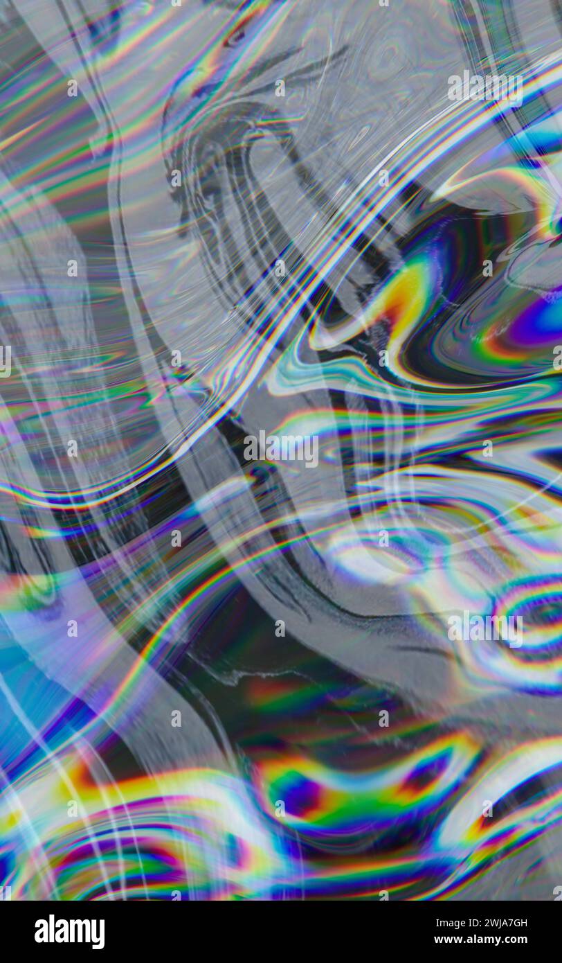 An intricate abstract background featuring a swirling holographic ...