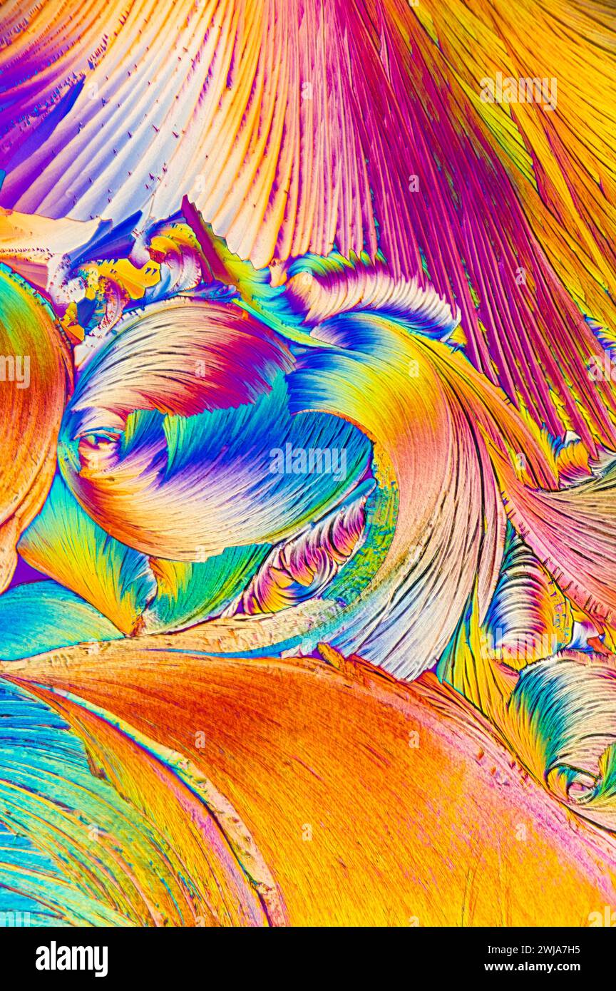 Vibrant, abstract swirls of color showcasing the microscopic ...