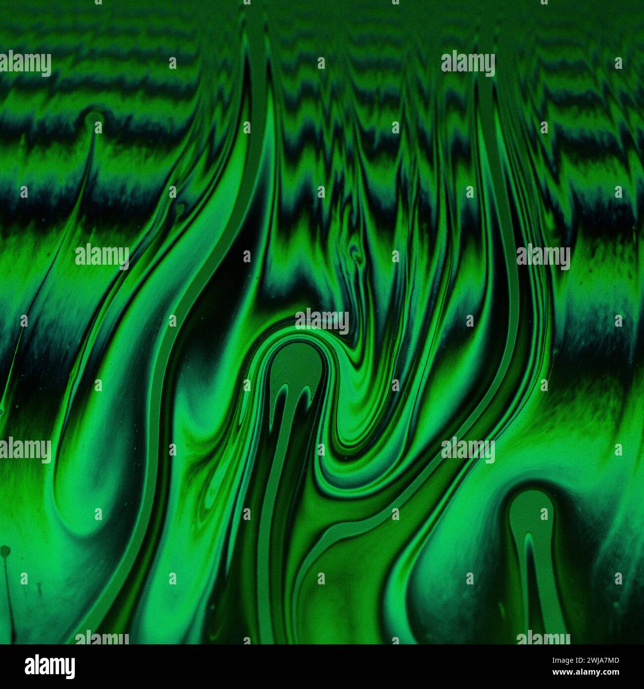 Vibrant green abstract background with a liquid ripple effect, suitable ...
