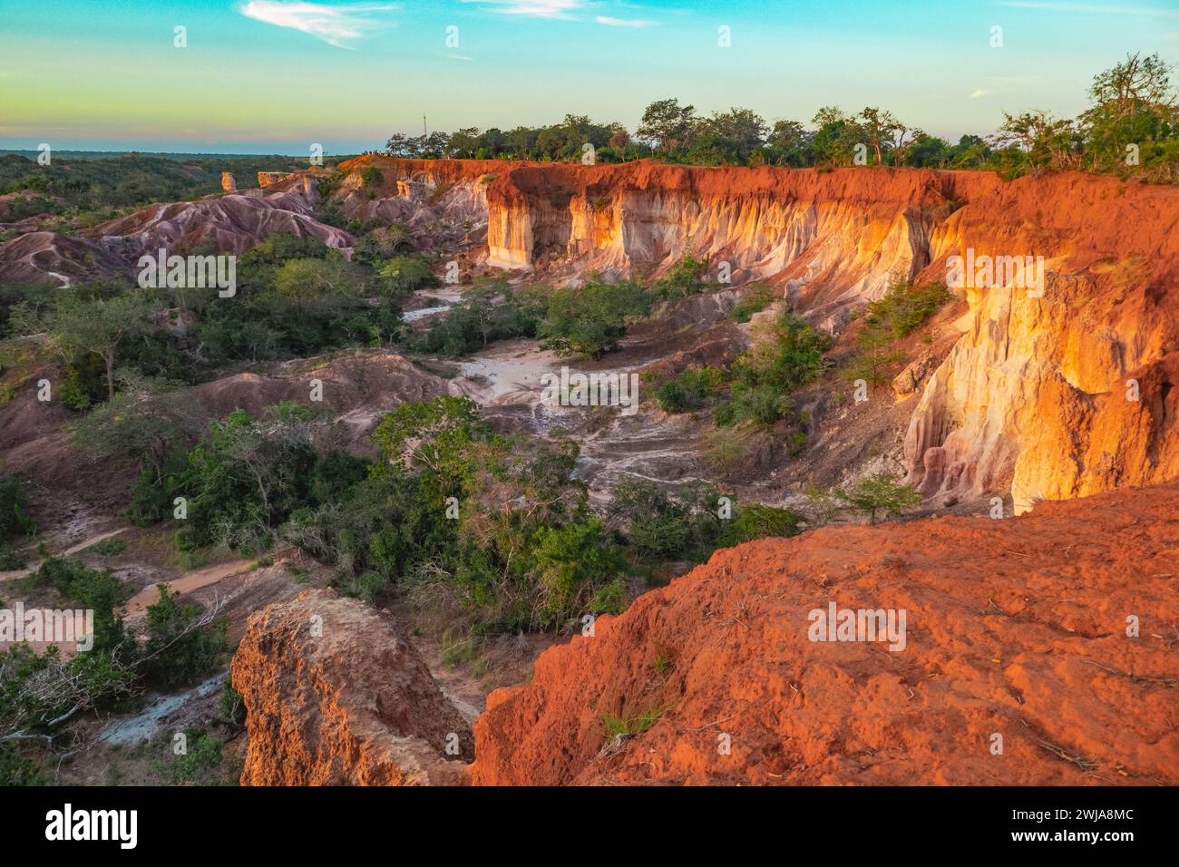 Scenic view of Rock formations at Marafa Depression - Hell's Kitchen at ...