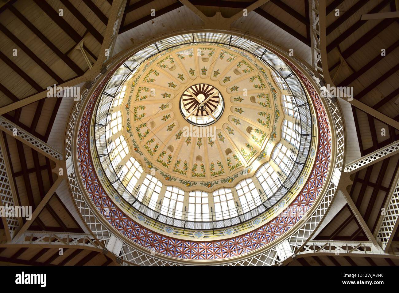 Valencia, Central Market (modernist 1914-1928 by Francesc Guardia and ...