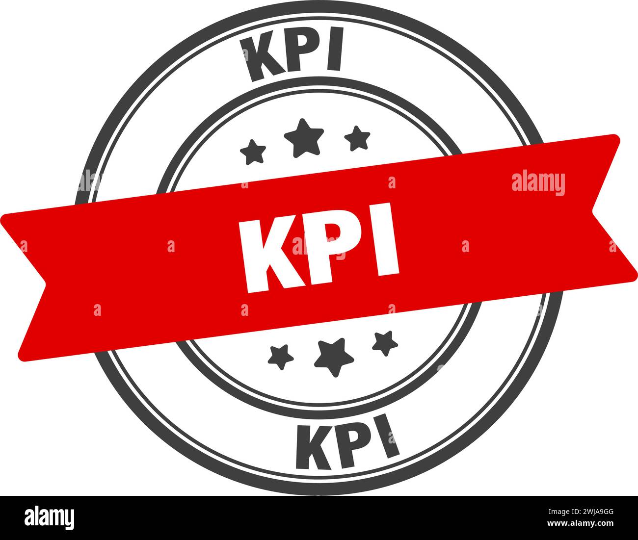 kpi stamp. kpi round sign. label on transparent background Stock Vector ...