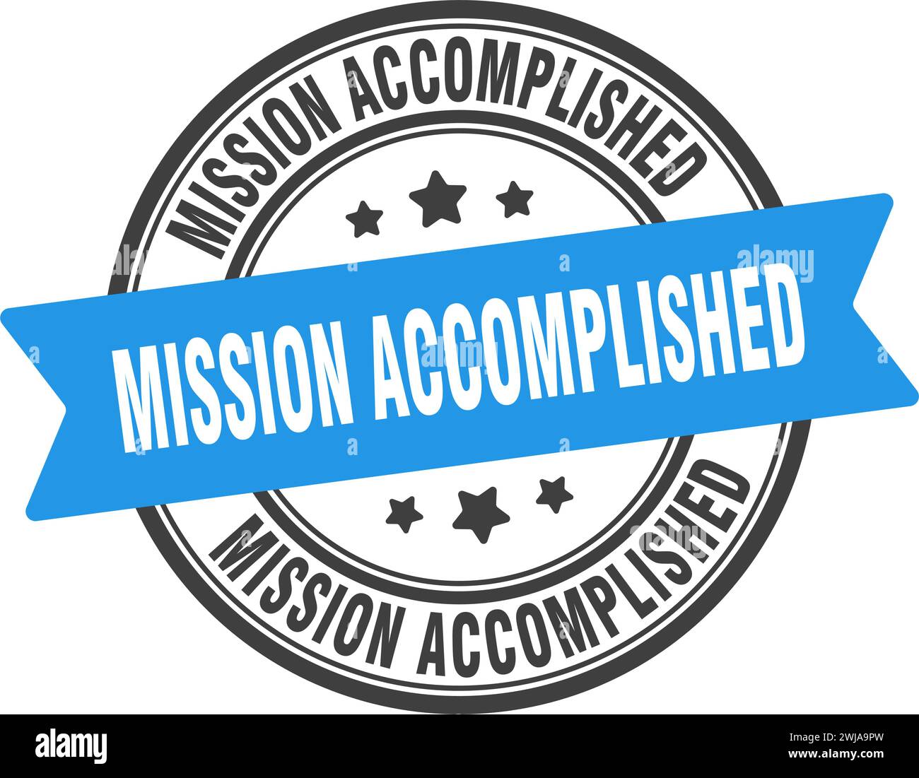 mission accomplished stamp. mission accomplished round sign. label on ...