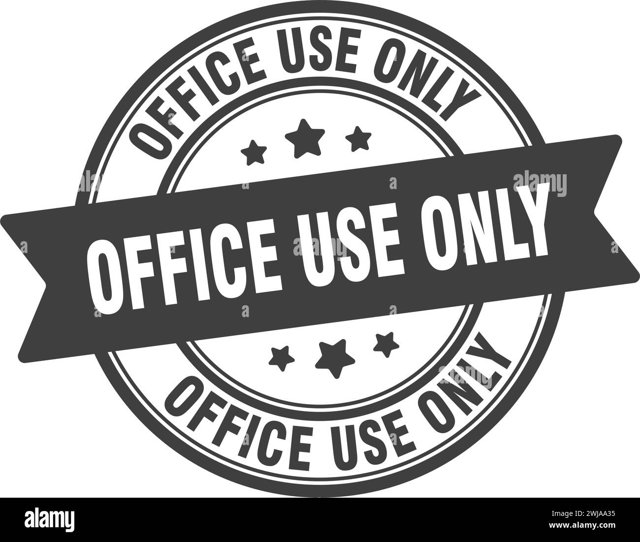 office use only stamp. office use only round sign. label on transparent ...