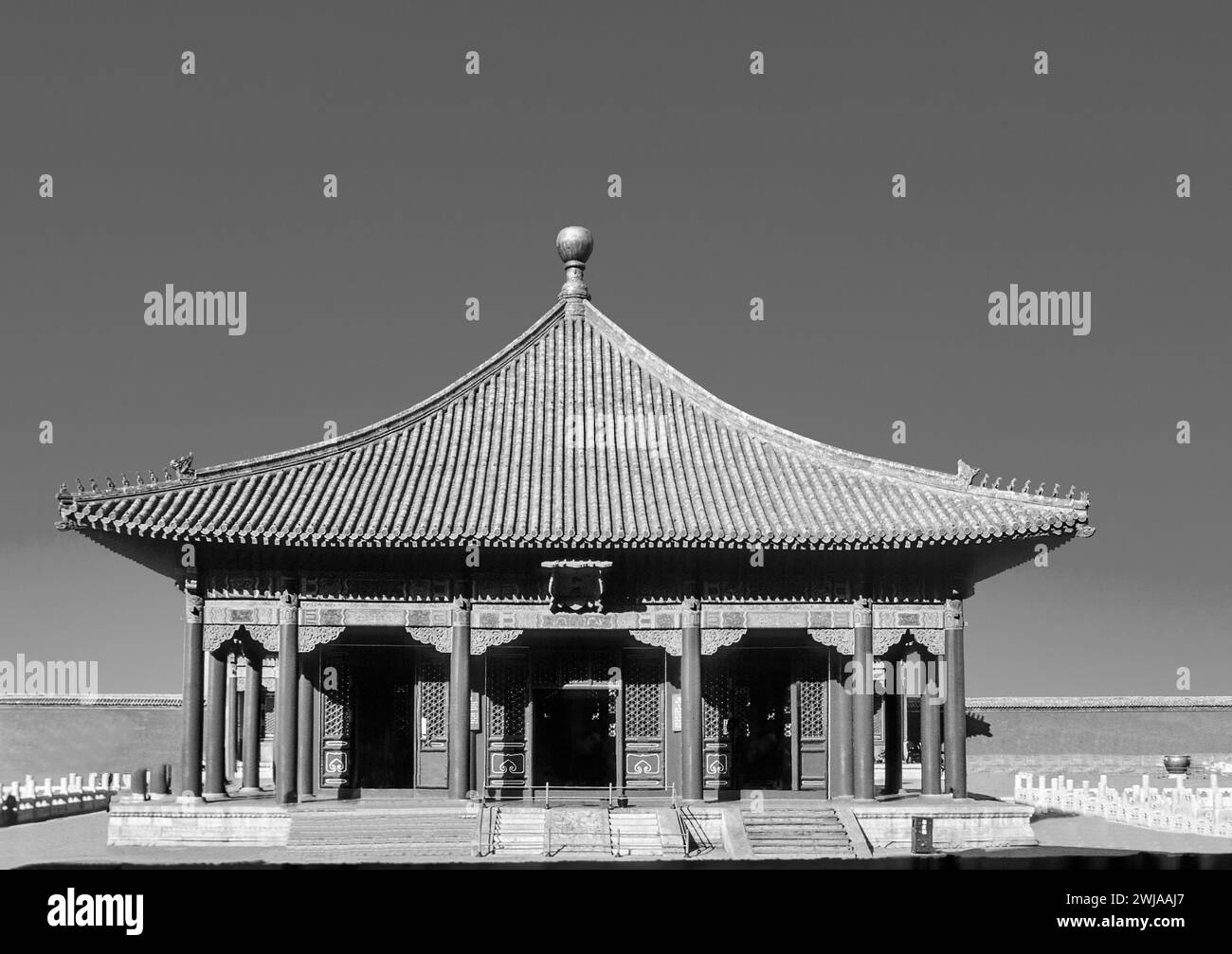 Hall of central harmony Black and White Stock Photos & Images - Alamy