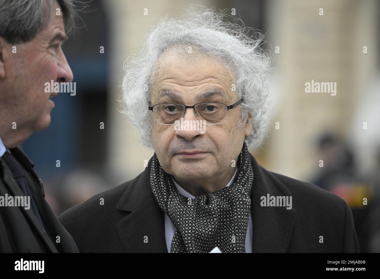 Paris, France. 14th Feb, 2024. Amin Maalouf during national tribute to ...