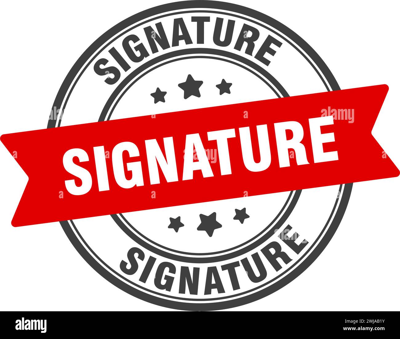 signature stamp. signature round sign. label on transparent background ...