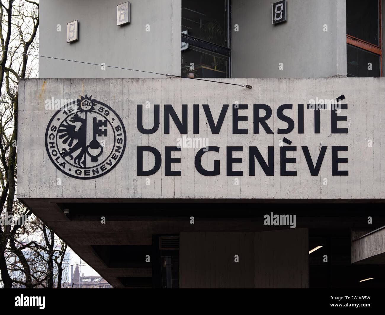 Geneva, Switzerland - February 3, 2024: The University of Geneva ...