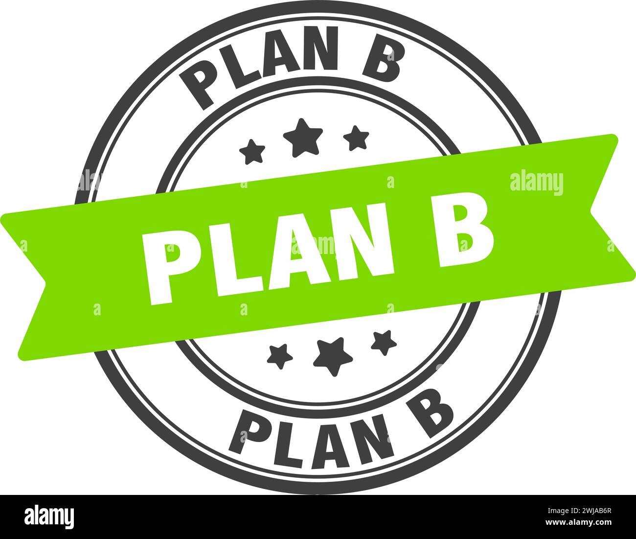 plan b stamp. plan b round sign. label on transparent background Stock ...