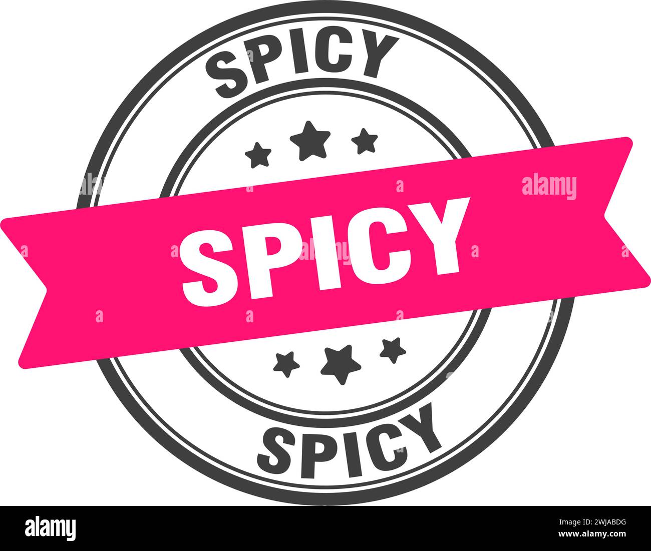 spicy stamp. spicy round sign. label on transparent background Stock ...