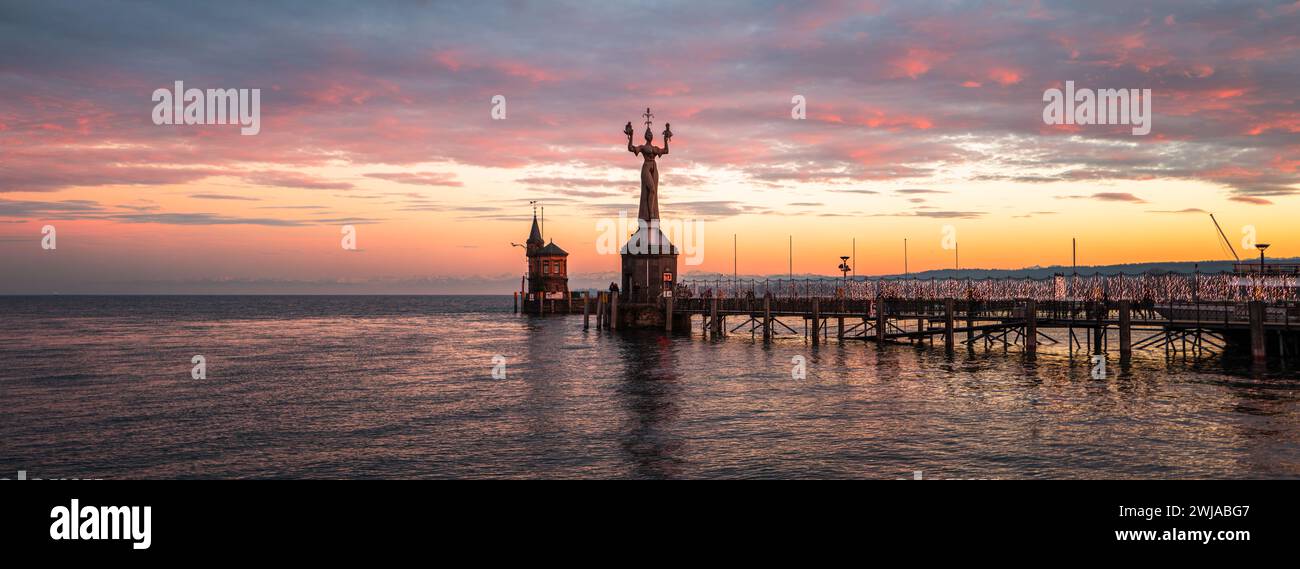 Constance, Germany - December 19, 2023: The Imperia is a famous statue ...