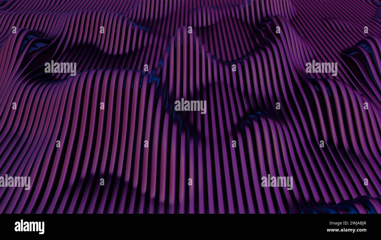 Waves Of Dynamic Waveforms With Effects Creating A Visually Rhythmic