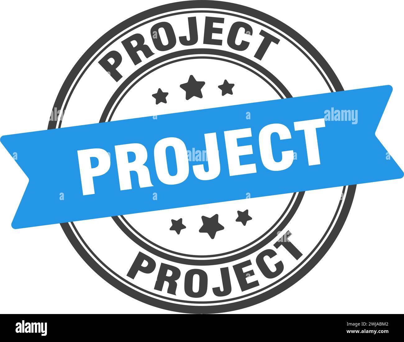 project stamp. project round sign. label on transparent background ...
