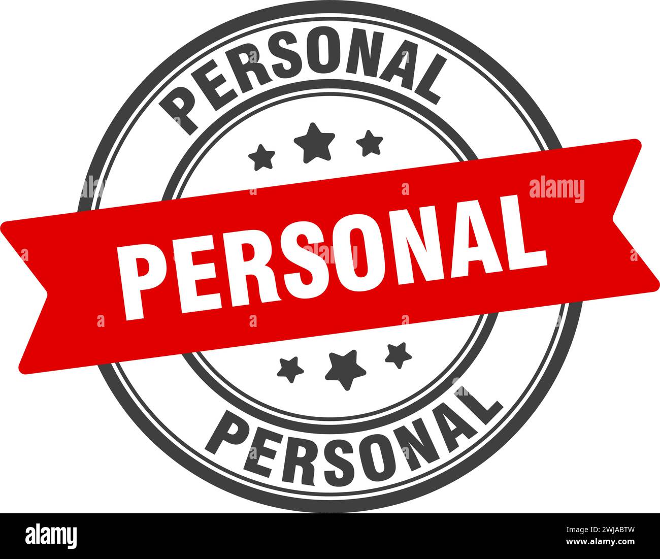 personal stamp. personal round sign. label on transparent background ...