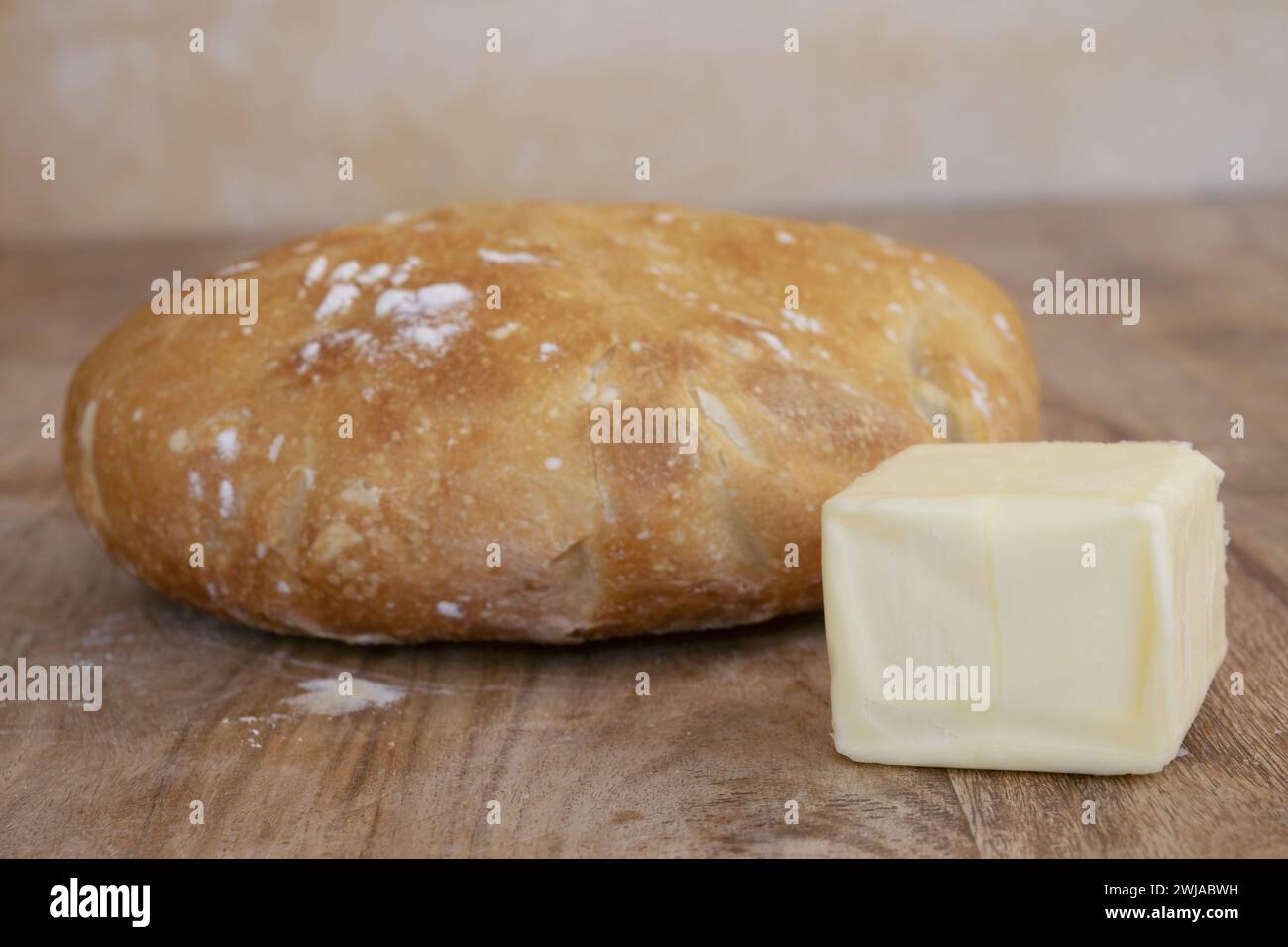 A piece of toast with butter hi-res stock photography and images - Alamy
