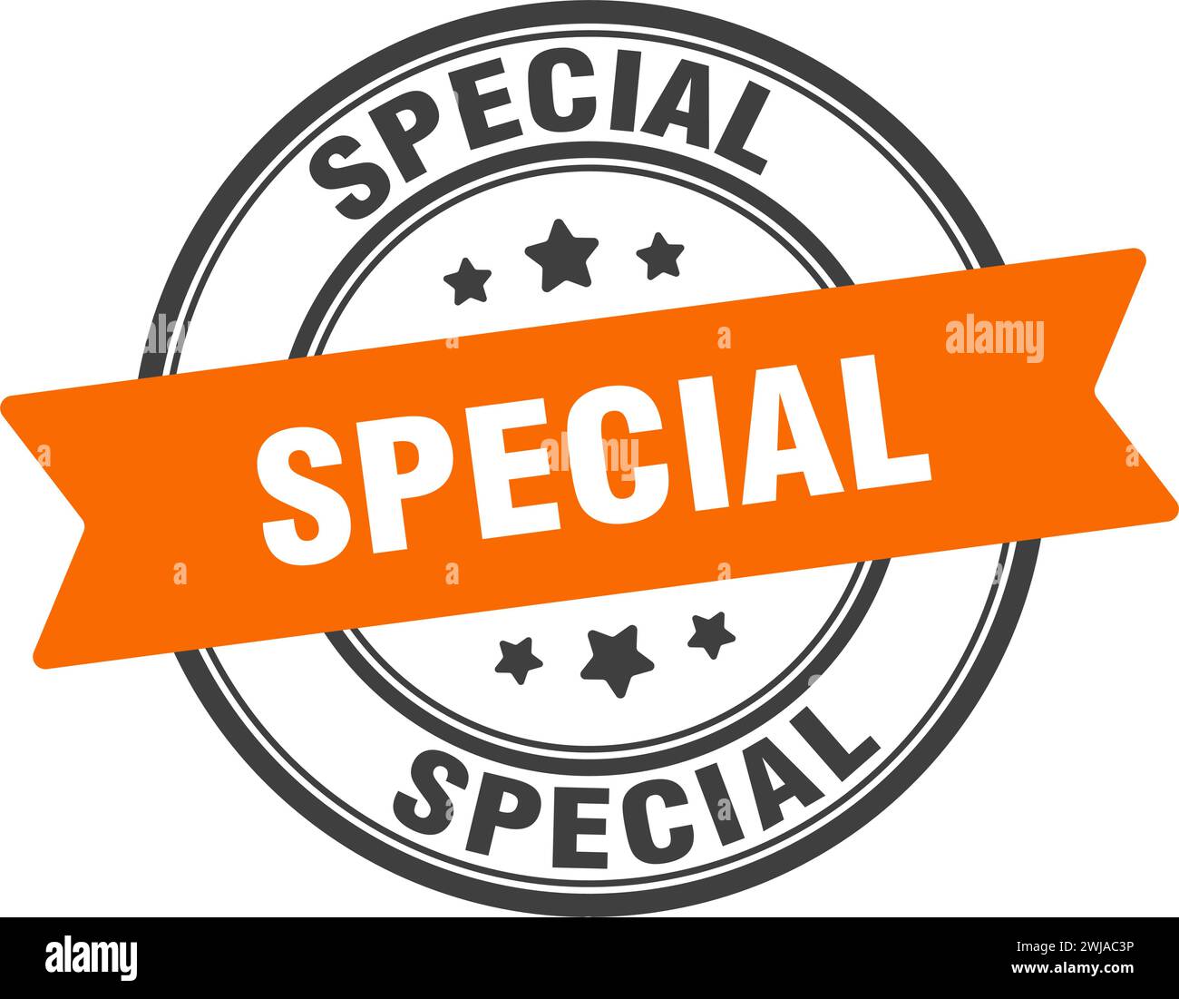 special stamp. special round sign. label on transparent background ...