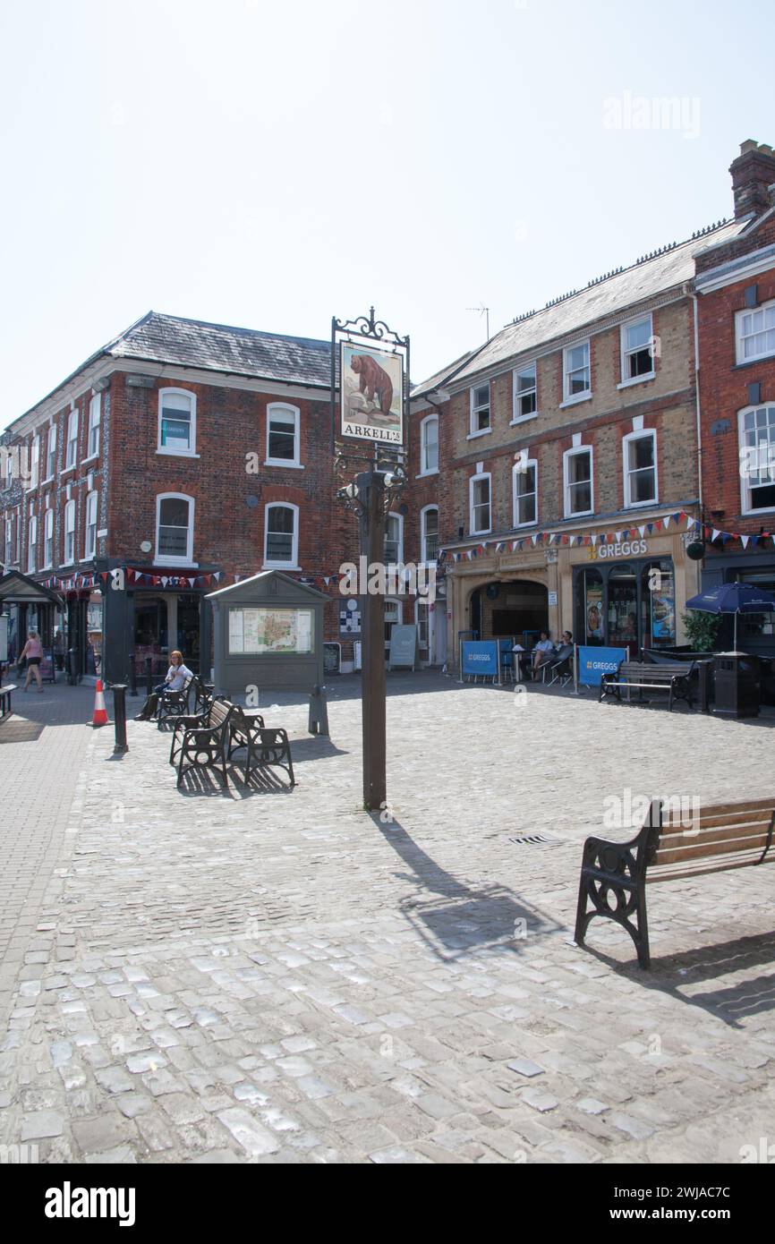 Views of Wantage town centre in Oxfordshire in the United Kingdom Stock ...