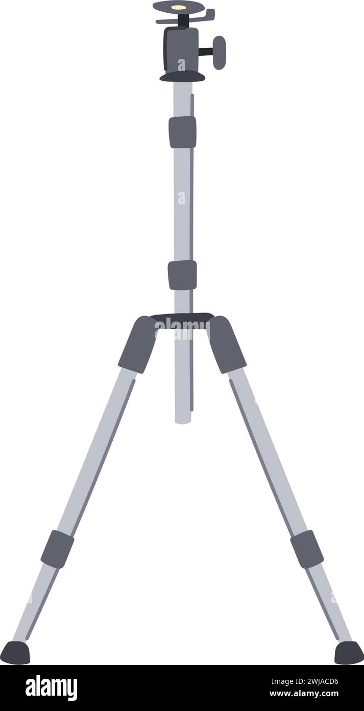 video tripod camera cartoon vector illustration Stock Vector Image ...