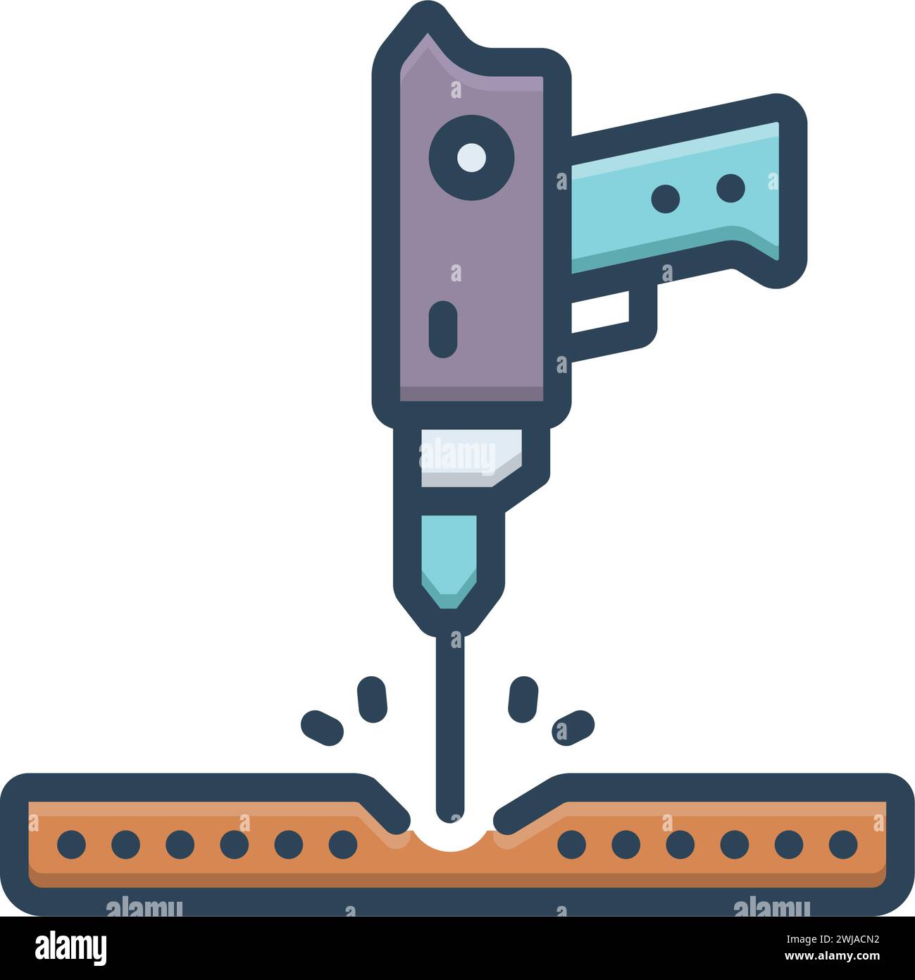 Drilling hole Stock Vector Images - Alamy
