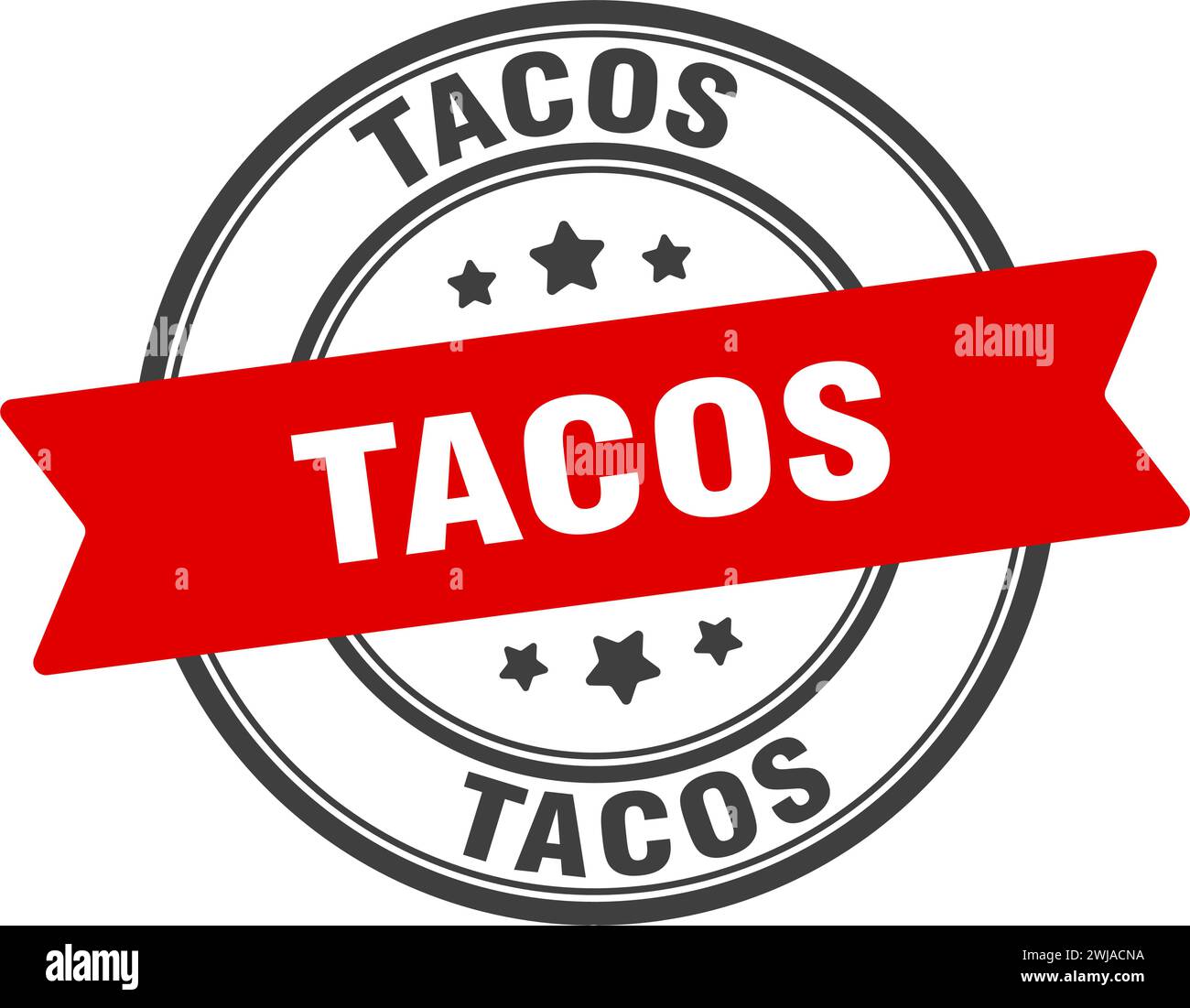 tacos stamp. tacos round sign. label on transparent background Stock ...