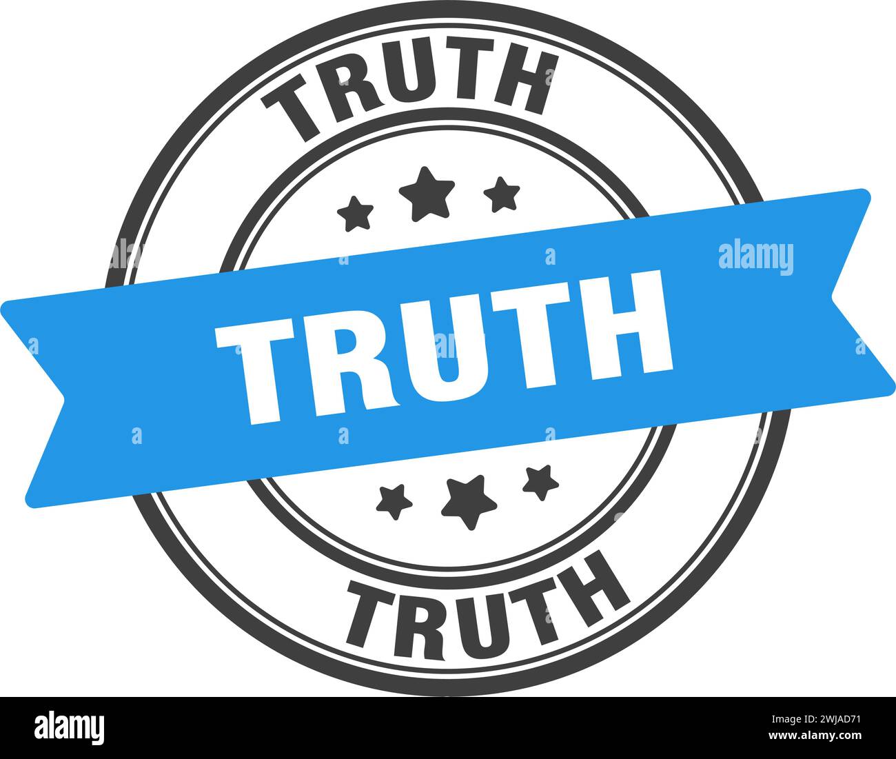 truth stamp. truth round sign. label on transparent background Stock ...