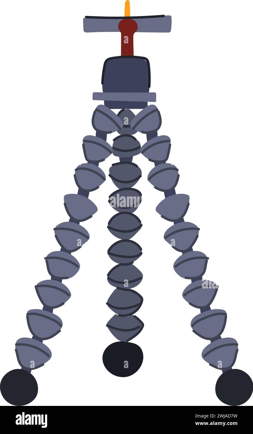 photography tripod camera cartoon vector illustration Stock Vector ...