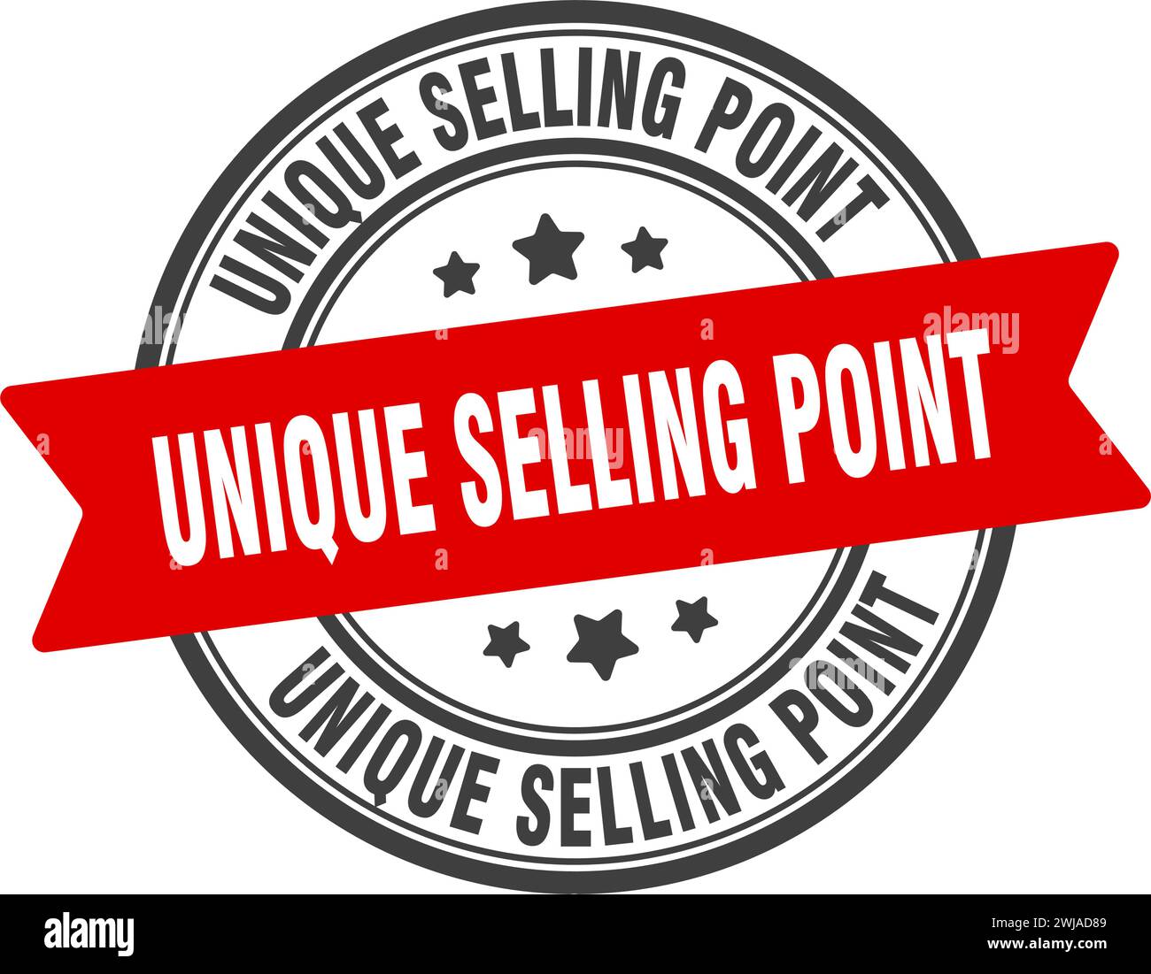 unique selling point stamp. unique selling point round sign. label on ...