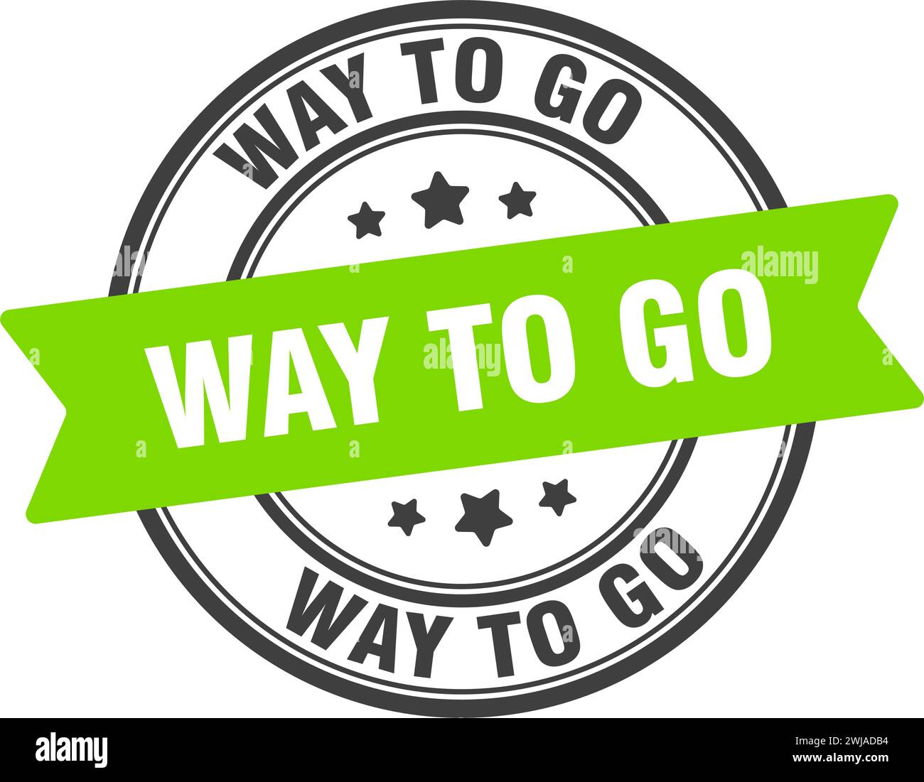 way to go stamp. way to go round sign. label on transparent background ...