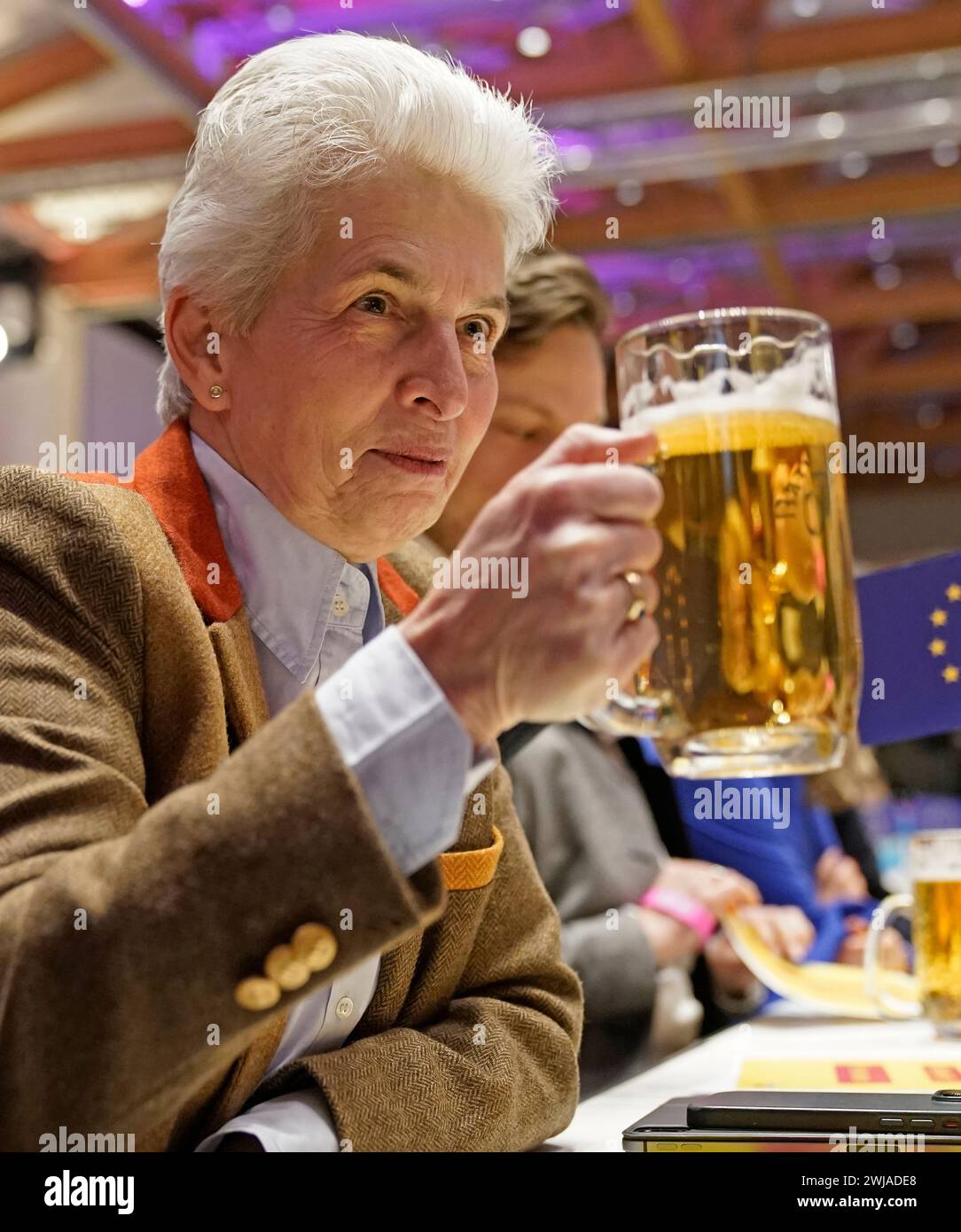 Dingolfing, Germany. 14th Feb, 2024. Marie-Agnes Strack-Zimmermann (FDP ...