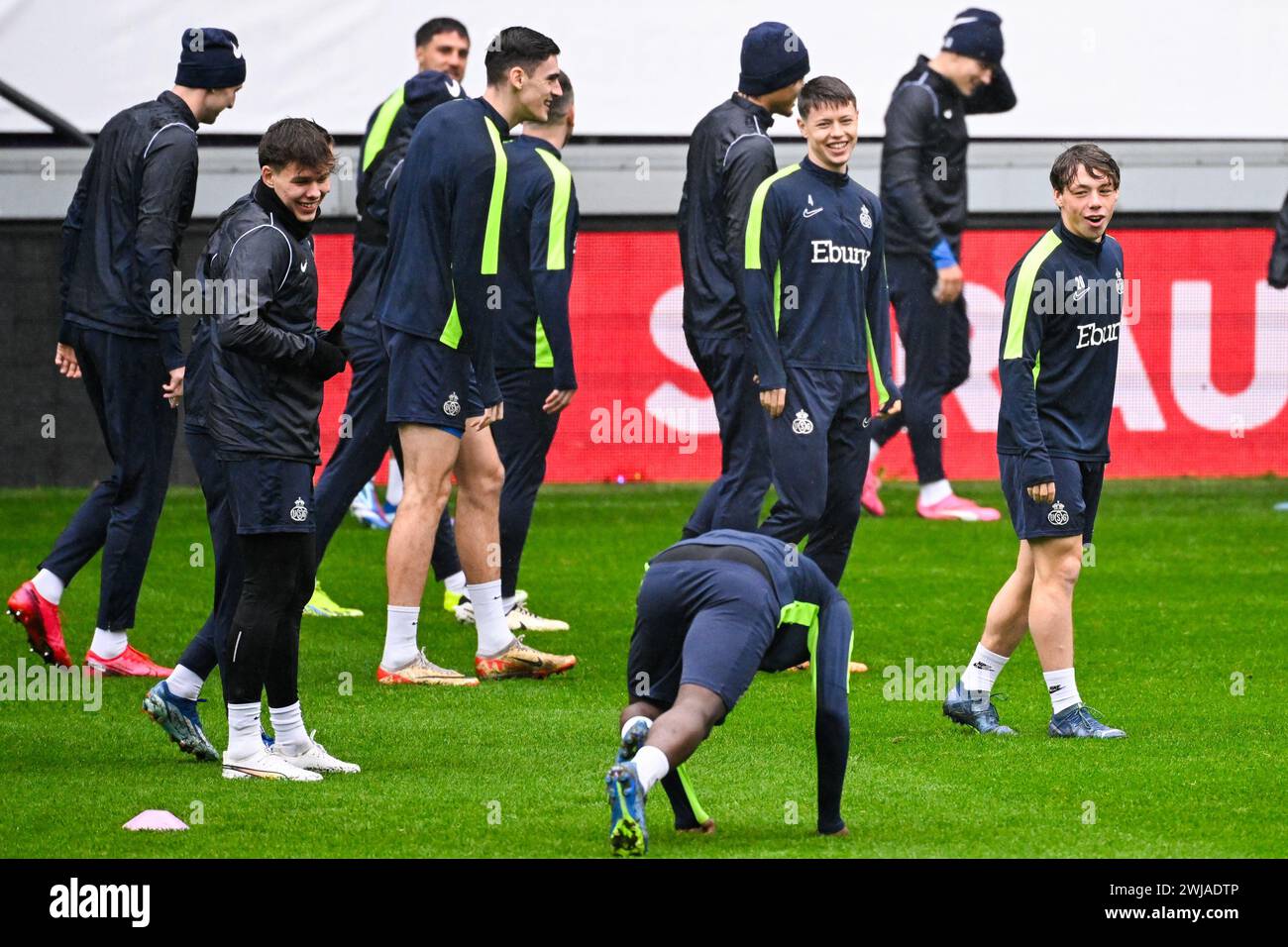 Brussels, Belgium. 14th Feb, 2024. Union's Casper Terho, Union's ...