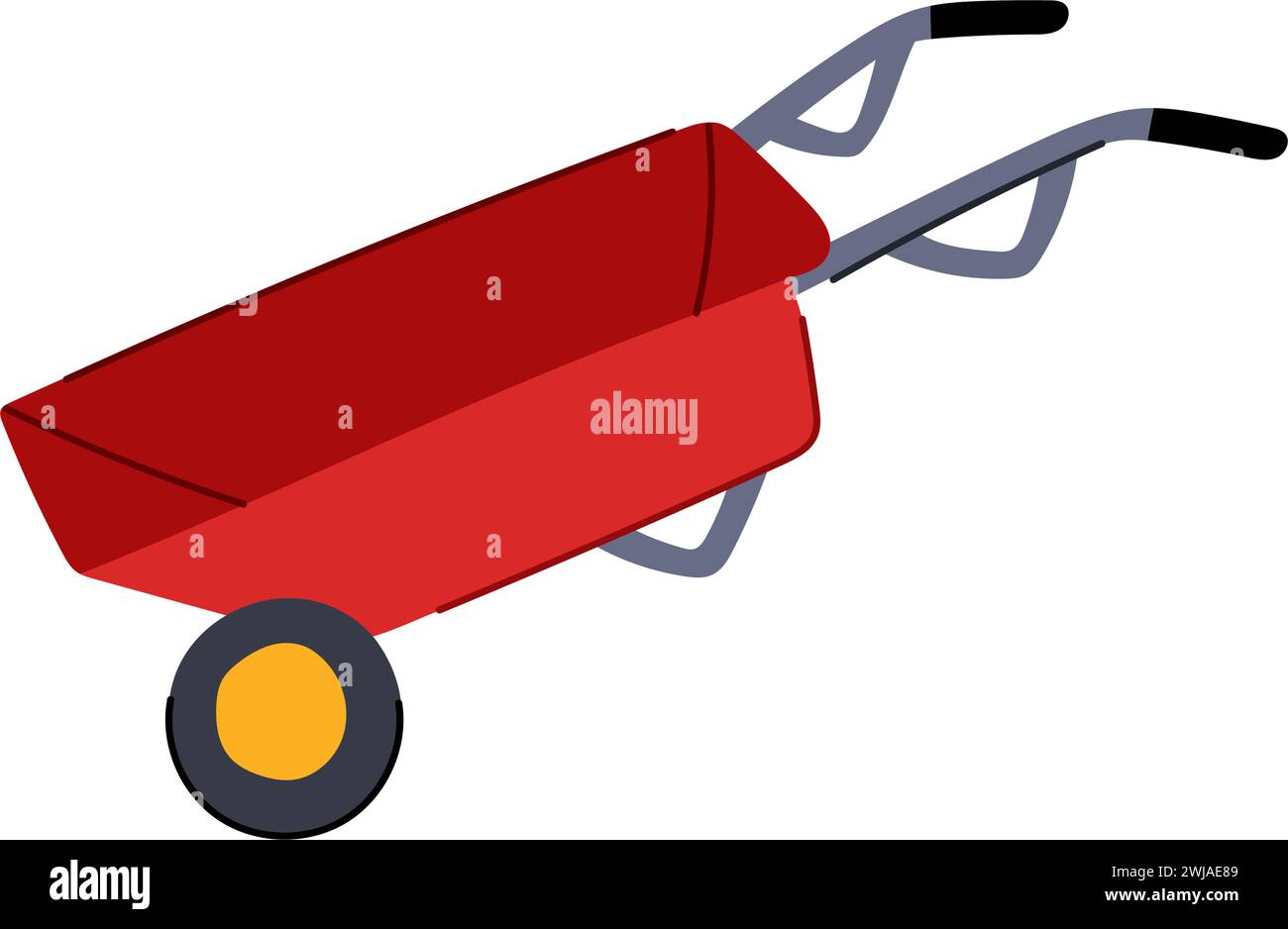 ctool wheelbarrow cartoon vector illustration Stock Vector Image & Art ...