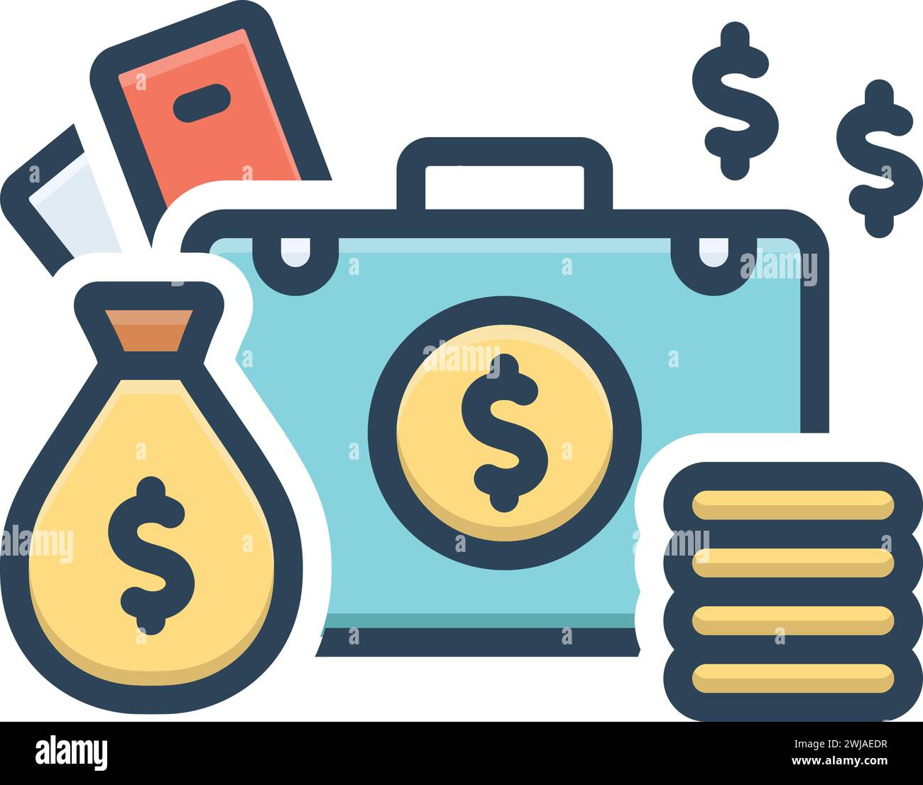 Plenty lots of money Stock Vector Images - Alamy